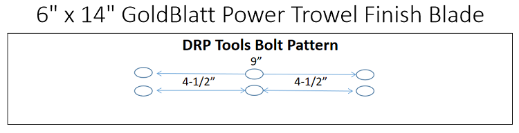 Goldblatt 36" Power Trowel Finish Blade – 6" x 14" 4PK | DRP Fast Ship